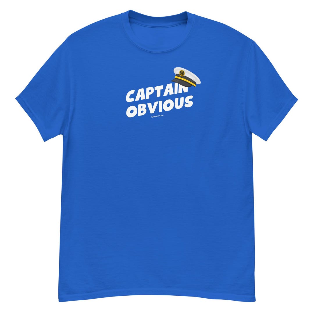Captain Obvious Funny Name Shirt, Halloween Costume, Popular Meme T ...