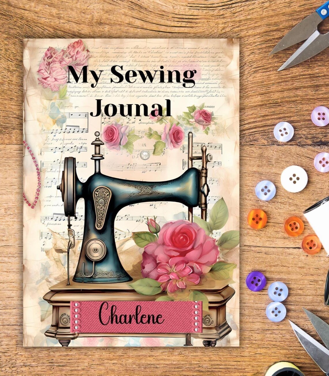 Personalized Sewing Journal, Sewing Gift, Hardcover Journal, Seamstress ...