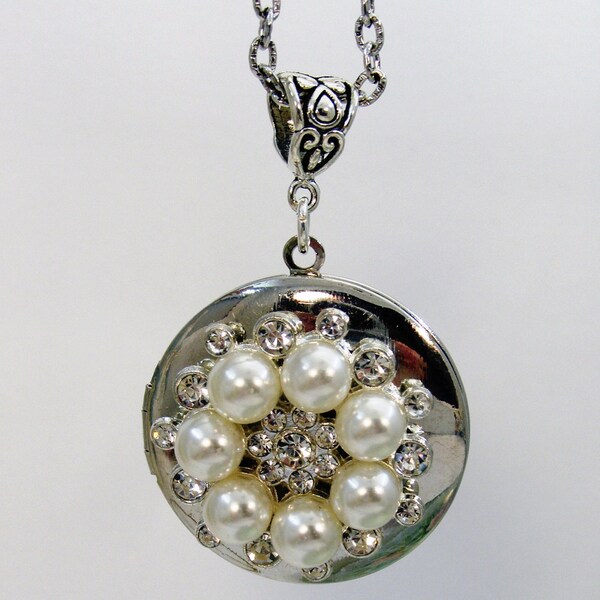 Pearl Locket - Etsy