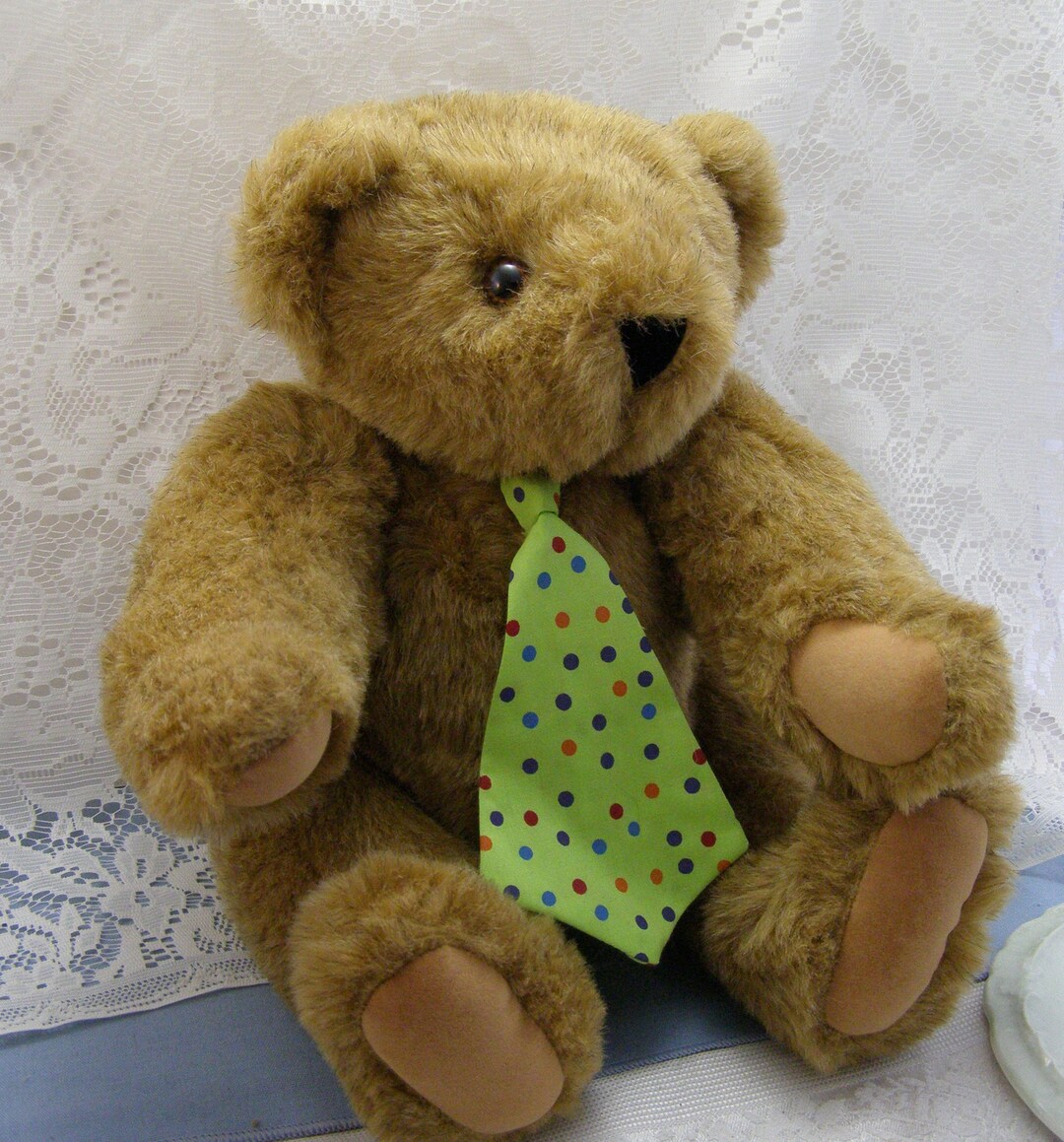 Authentic Vermont Teddy Bear Plush Toy, 16" Signed Stuffed Bear ...