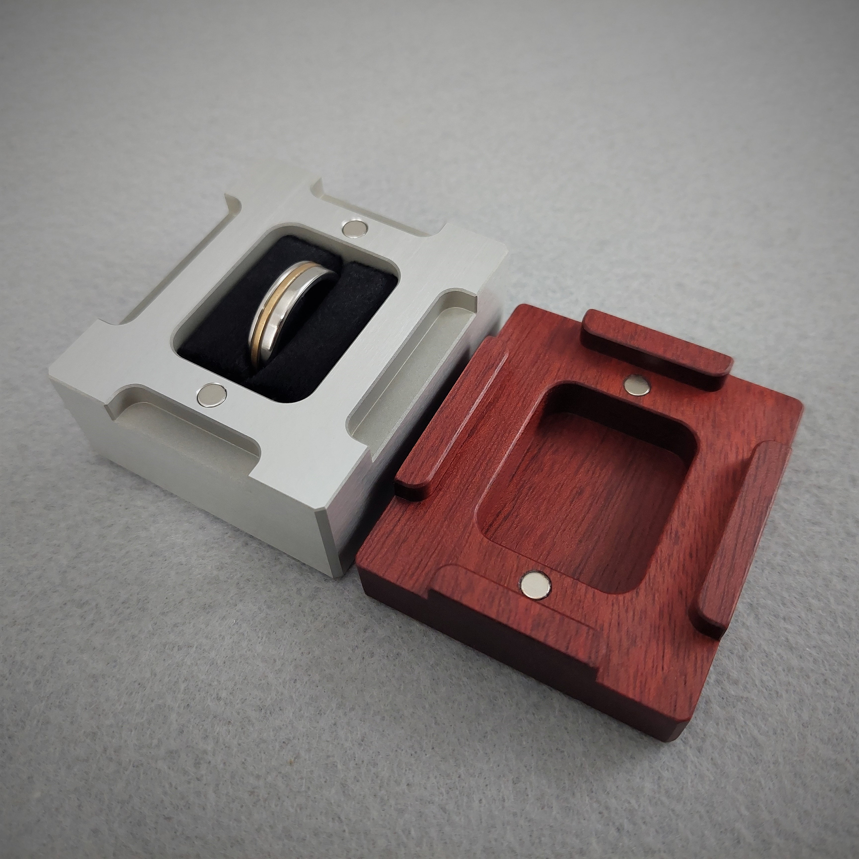 Castle Engagement Ring Box Wedding Ring Box Modern Ring Box - Etsy