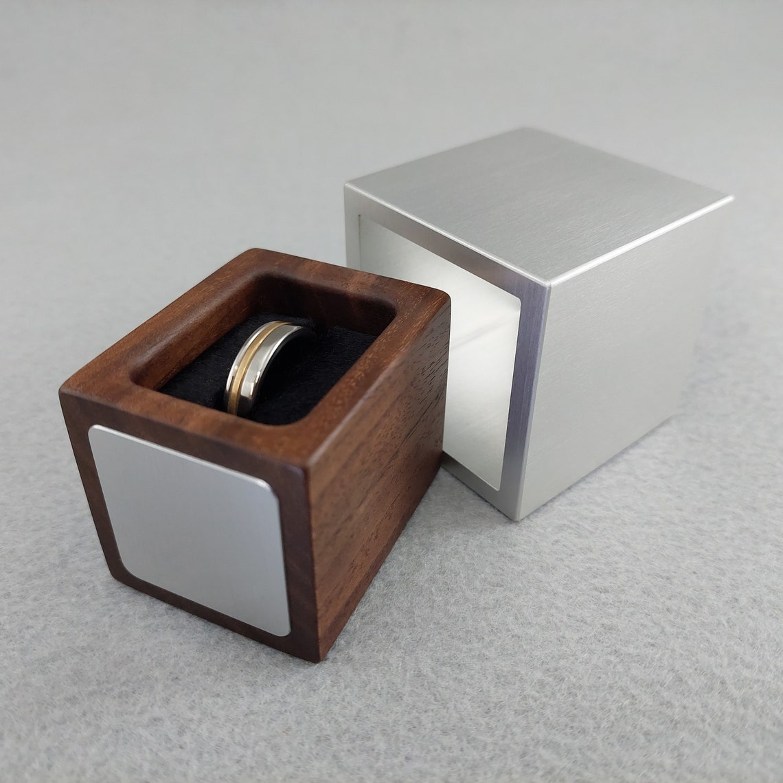 Dpcustoms Original Cube Engagement Ring Box Wedding Ring Box - Etsy