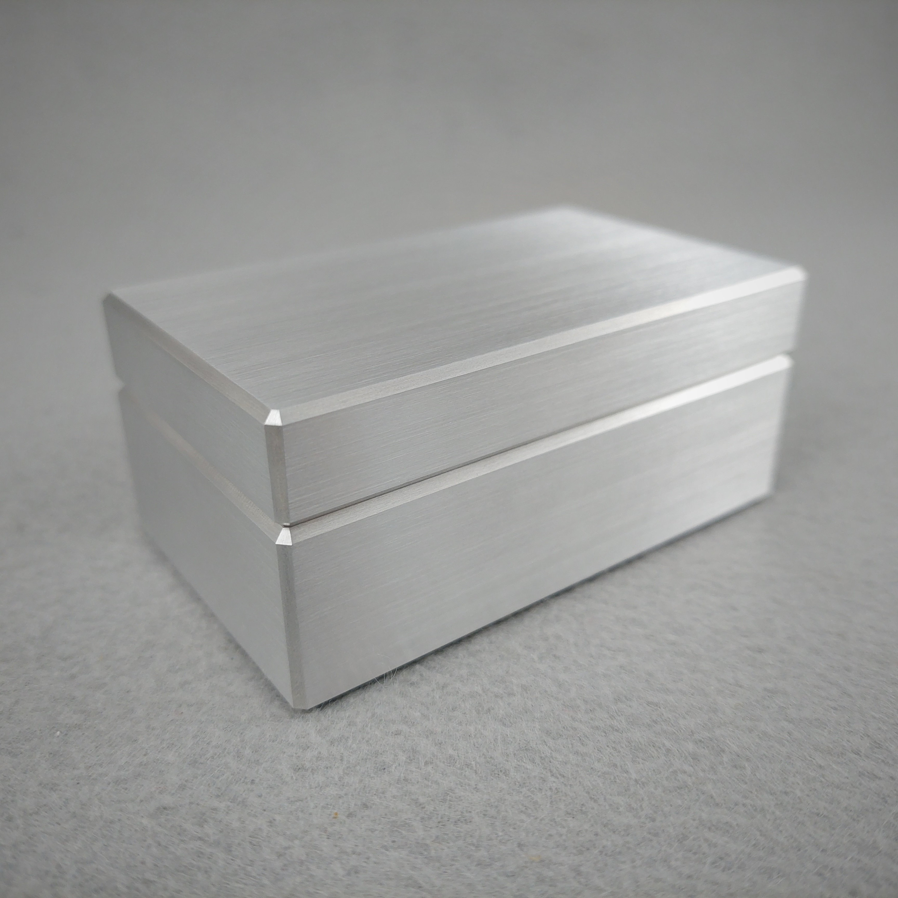 Dpcustoms Dual Engagement Ring Bearer Box, Wedding Ring Box, Modern ...