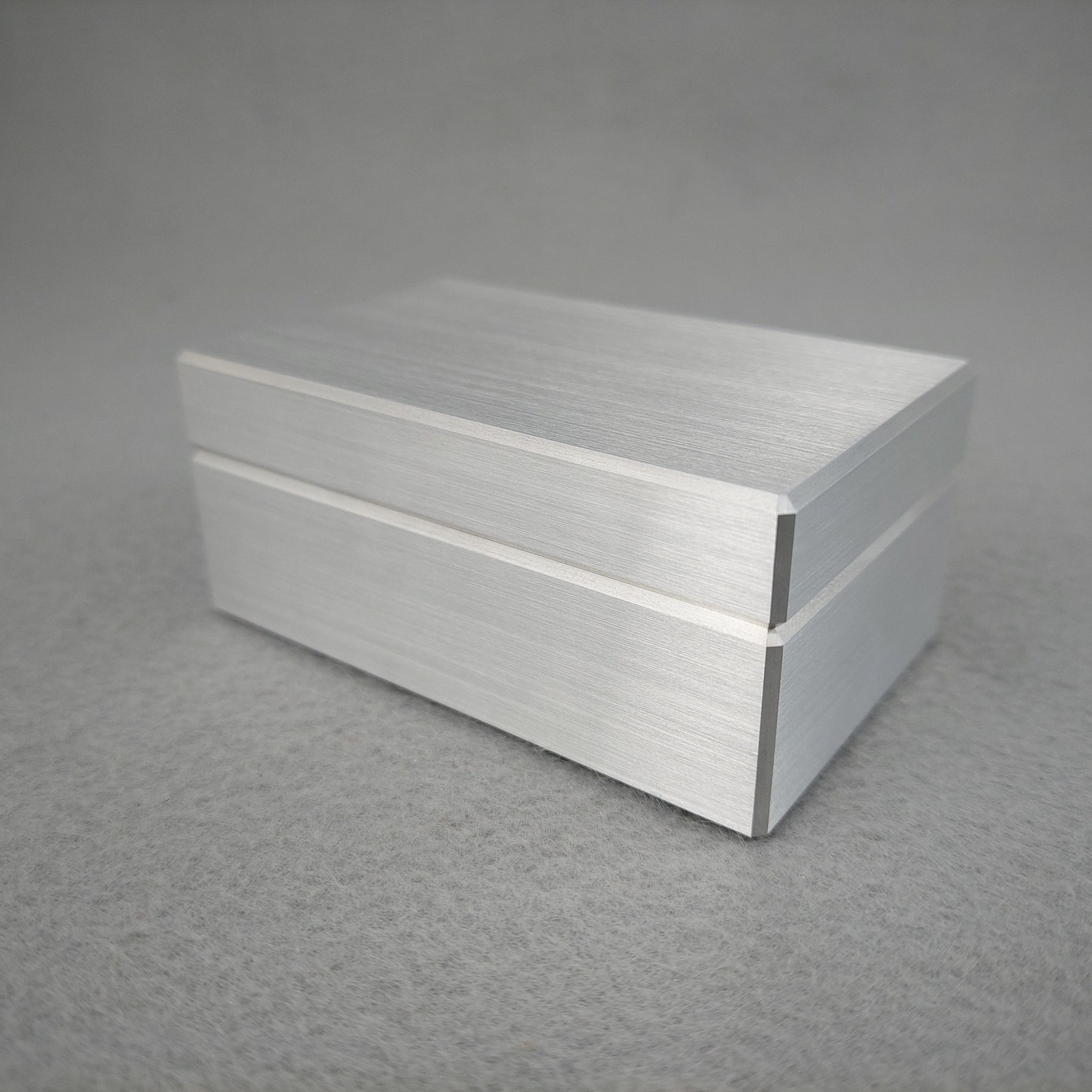 Dpcustoms Dual Engagement Ring Bearer Box, Wedding Ring Box, Modern ...