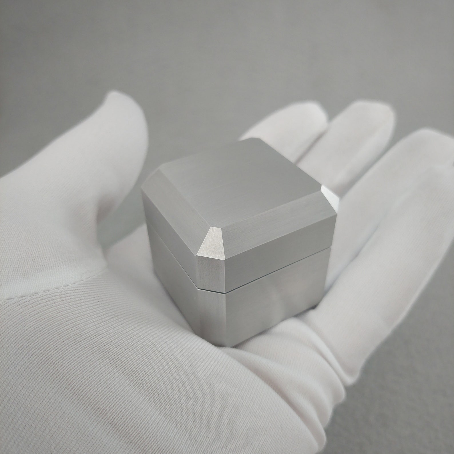 Dpcustoms Mini Cube Engagement Ring Box, Wedding Ring Box, Modern Ring ...