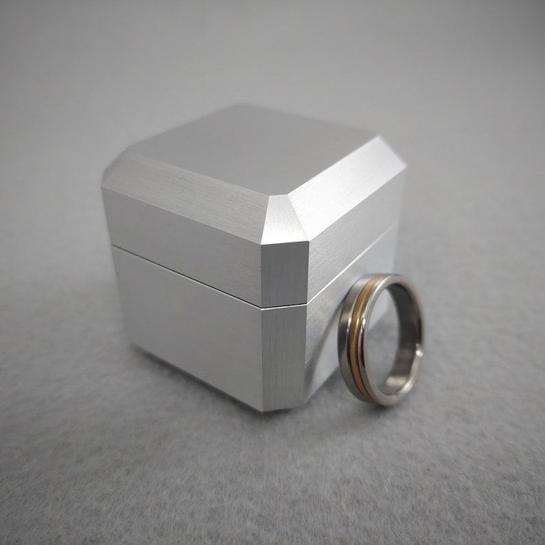 Dpcustoms Mini Cube Engagement Ring Box Wedding Ring Box - Etsy