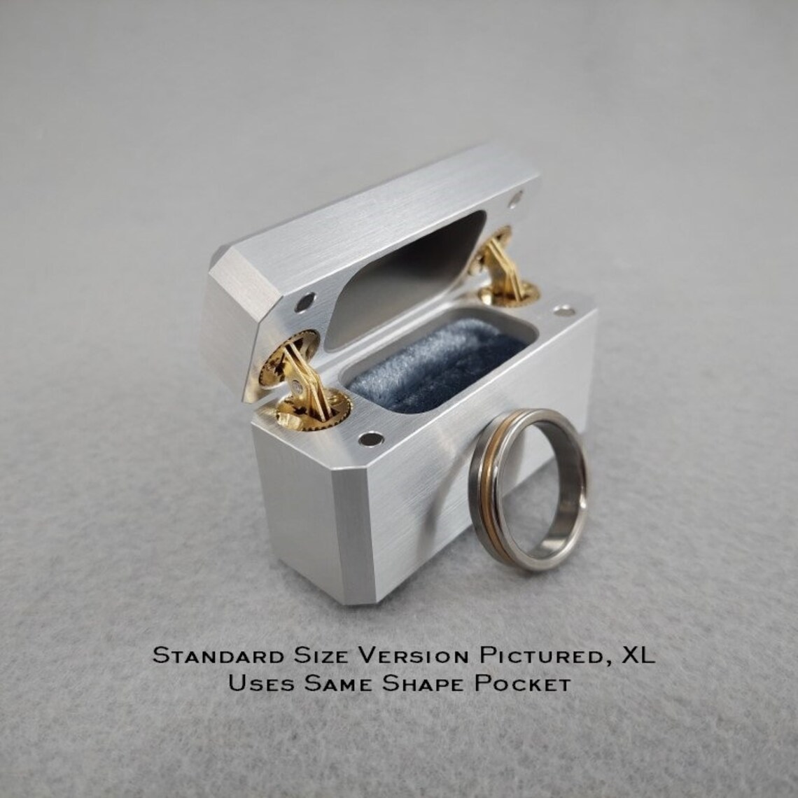 Dpcustoms EXTRA CAPACITY Slim Ring Box, XL Pocket Size Ring Box, Skinny ...