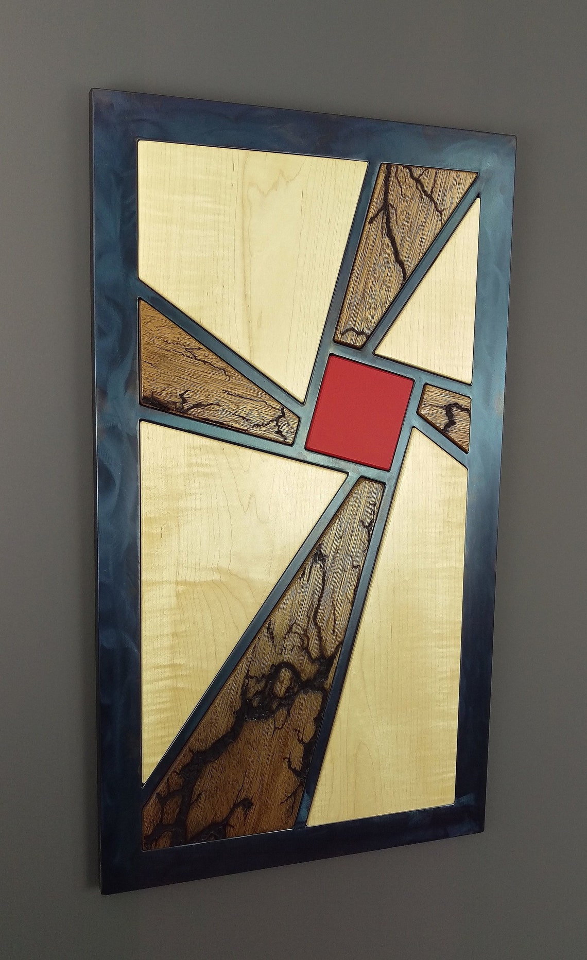 Wood and Metal Wall Art Lichtenberg Electricity Patterns, Metal Wall ...