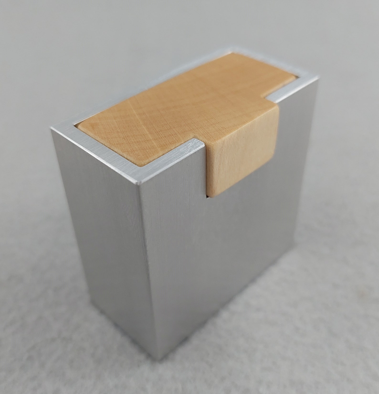 Pocket Size Ring Box, Slim Engagement Box, Wedding Ring Box, Maple Ring ...