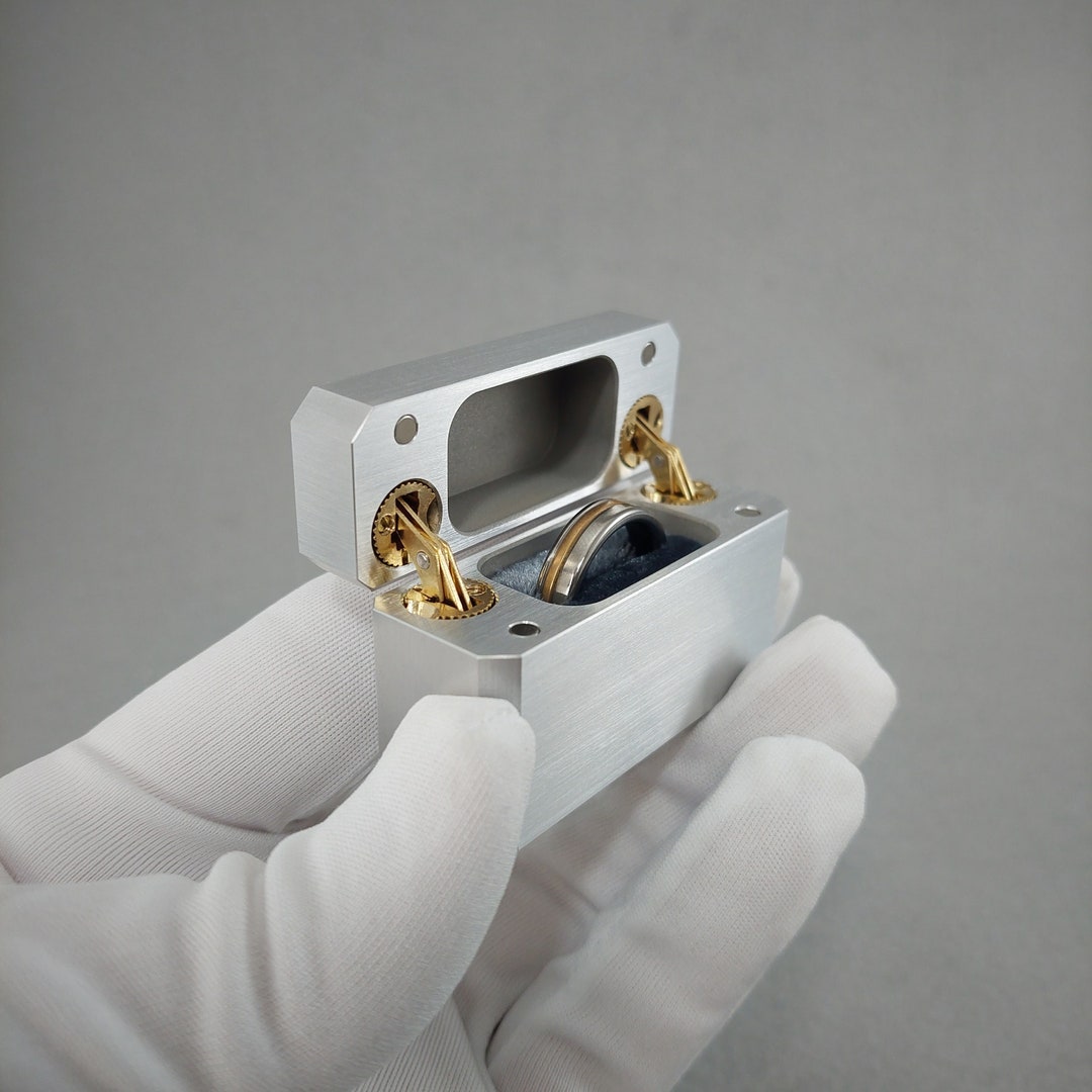 Dpcustoms Slim Ring Box, Pocket Size Ring Box, Skinny Ring Box, Solid ...
