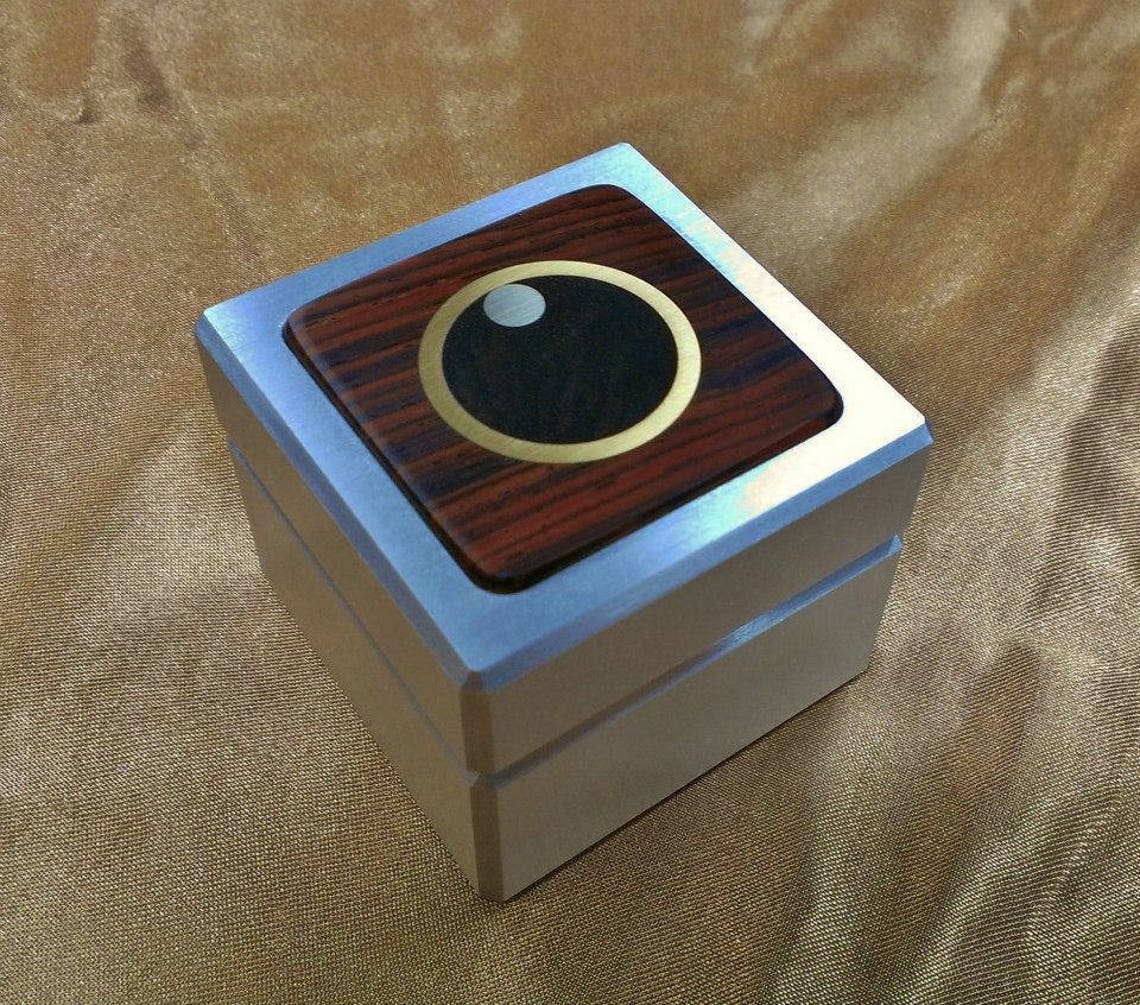 Engagement Ring Box Wedding Ring Box Modern Ring Box Metal - Etsy