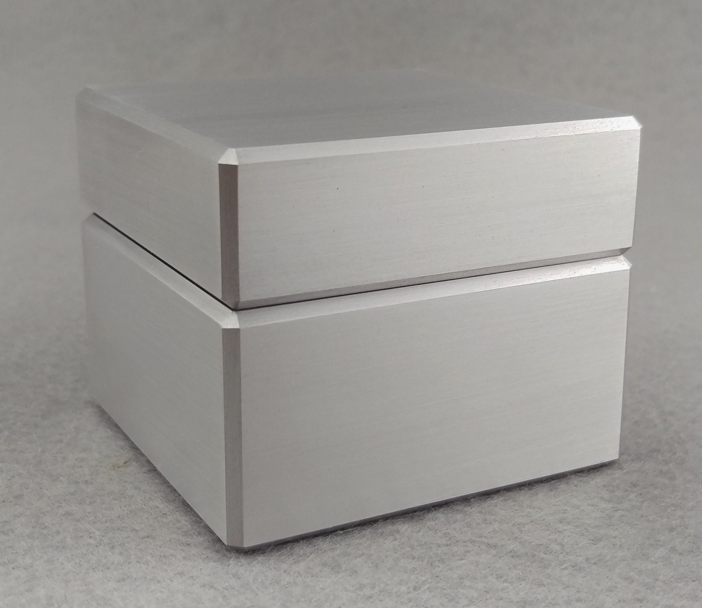 Engagement Ring Box Wedding Ring Box Modern Ring Box Metal - Etsy