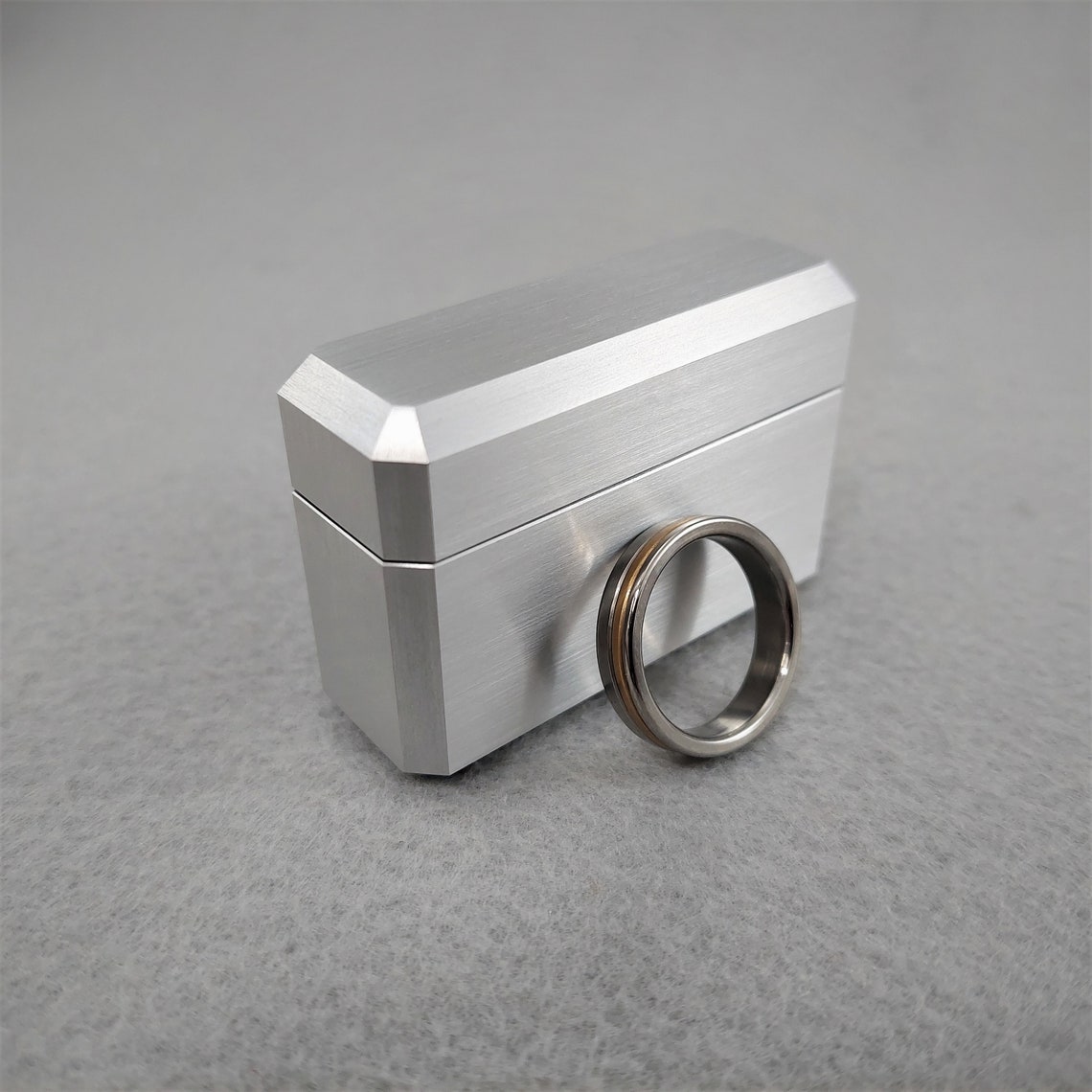 Dpcustoms Slim Ring Box, Pocket Size Ring Box, Skinny Ring Box, Solid ...