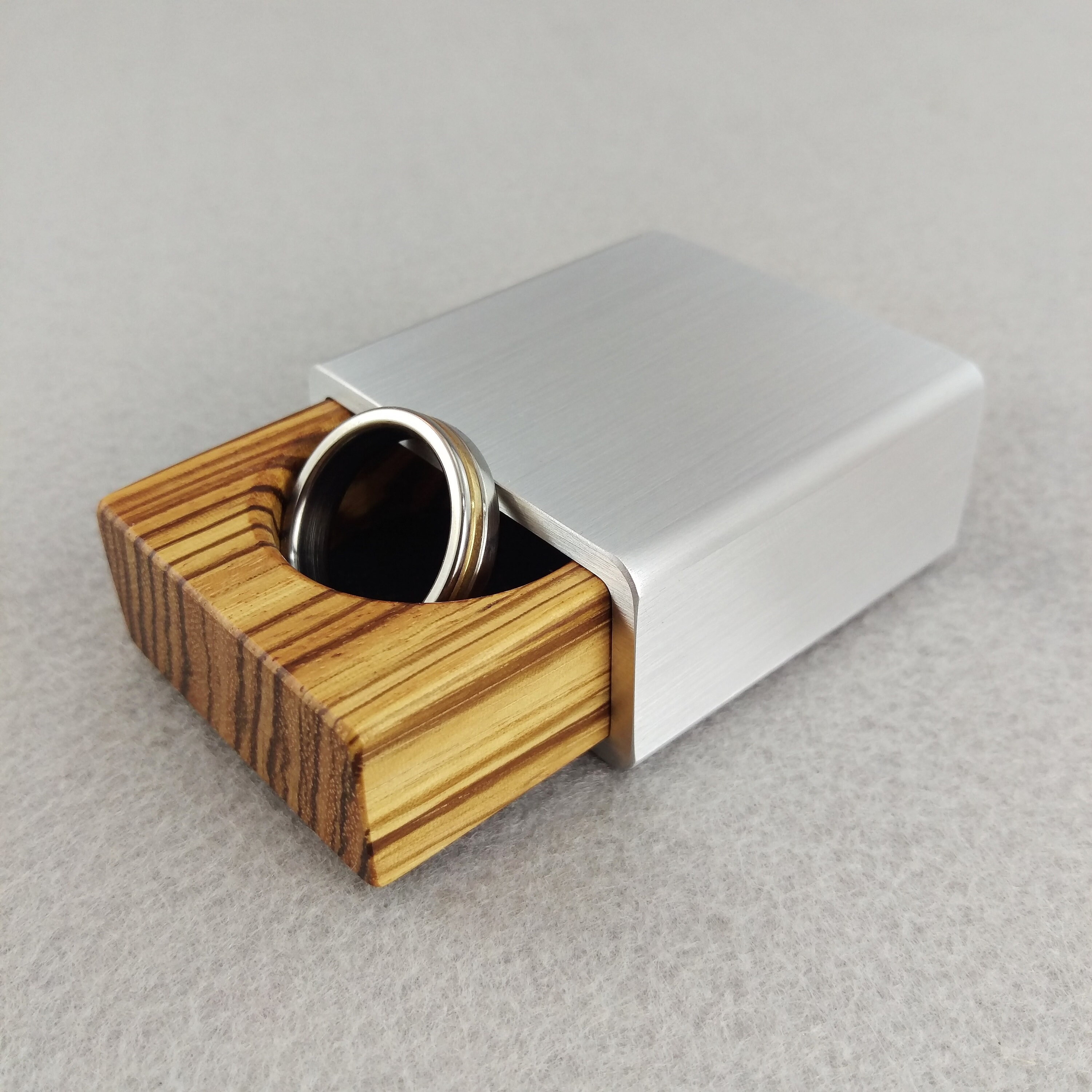 Slim Engagement Ring Box Wooden Ring Box Pocket Size Ring - Etsy Canada