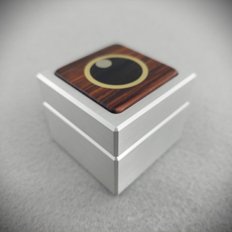 Engagement Ring Box, Wedding Ring Box, Modern Ring Box, Metal Ring Box ...