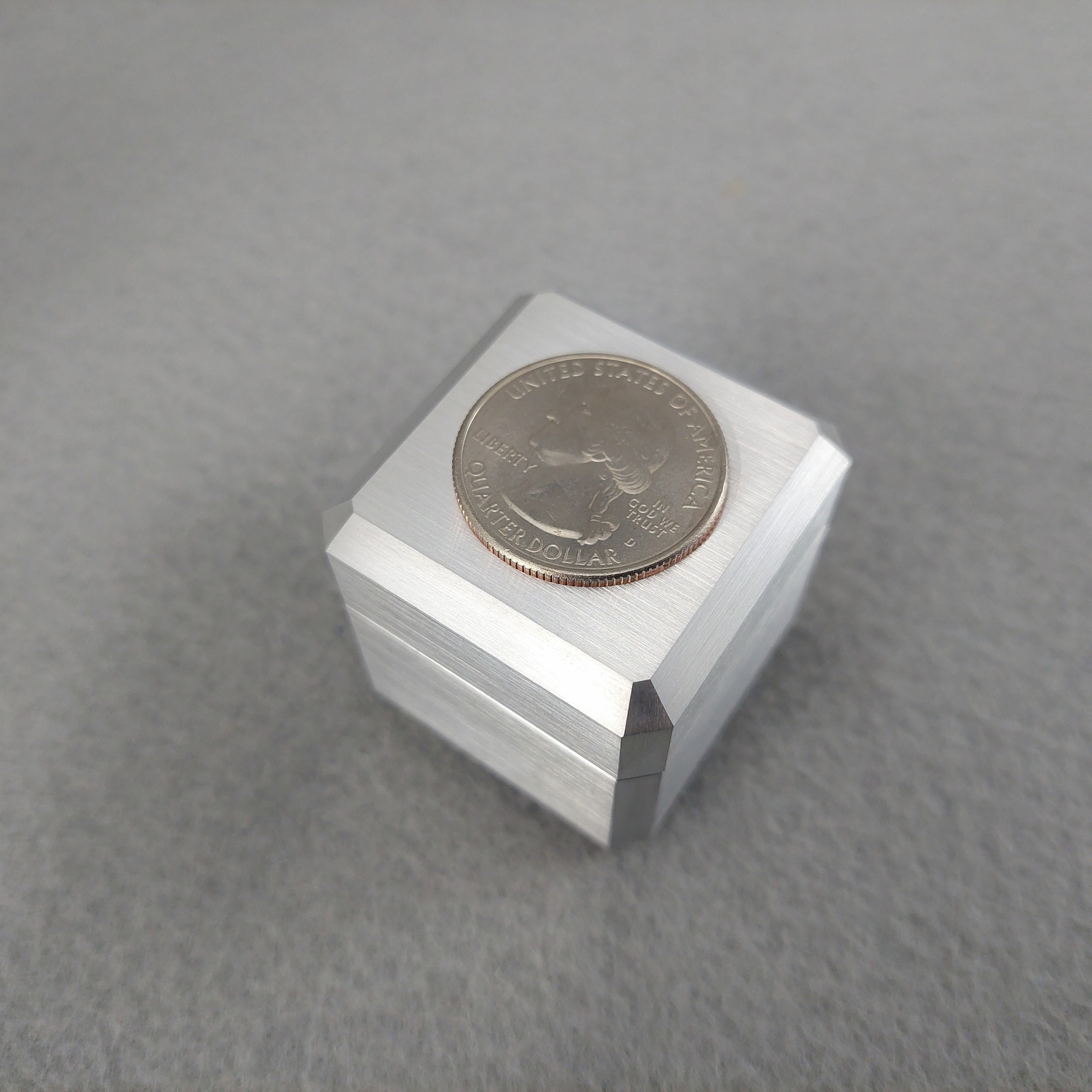 Dpcustoms Ultra Mini Cube Engagement Ring Box, Pocket Size Ring Box ...