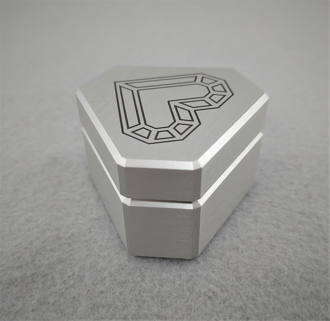 Dpcustoms Diamond Shape Engagement Ring Box Pocket Ring Box - Etsy