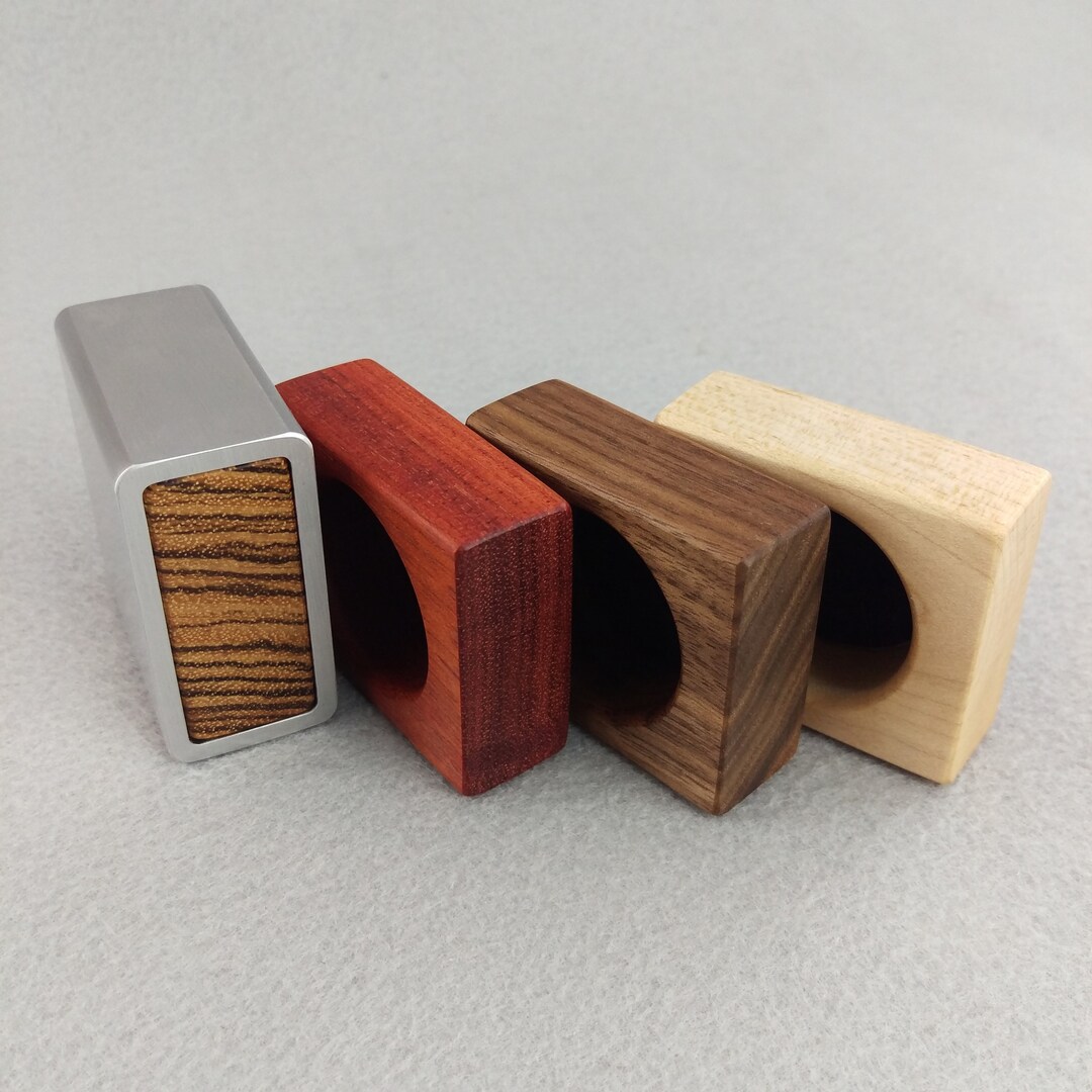 Slim Engagement Ring Box, Wooden Ring Box, Pocket Size Ring Box, Modern ...