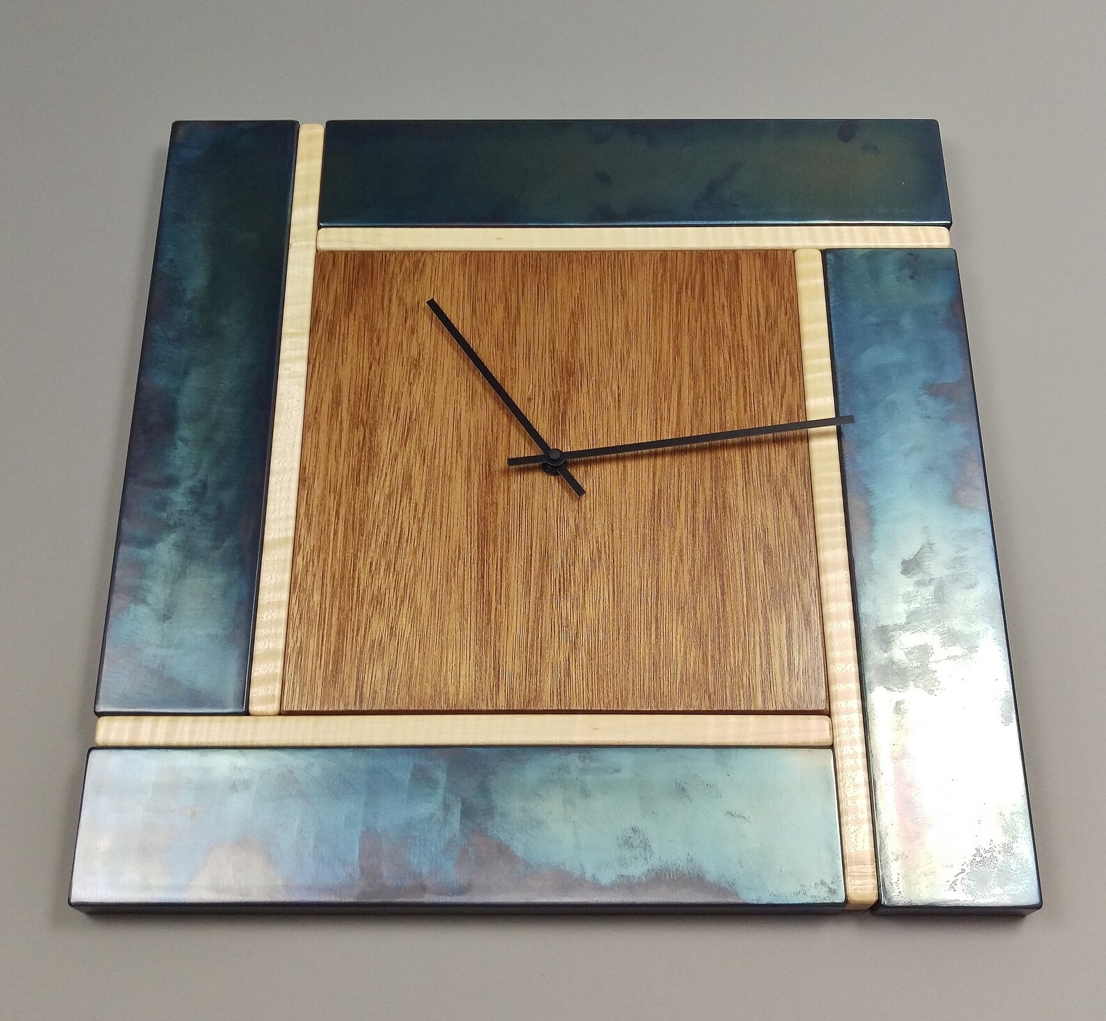 Pinwheel Wall Clock Modern Wall Clock Metal Wall Clock - Etsy