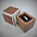 Dpcustoms Cube Engagement Ring Box With Walnut Tiles Wedding - Etsy