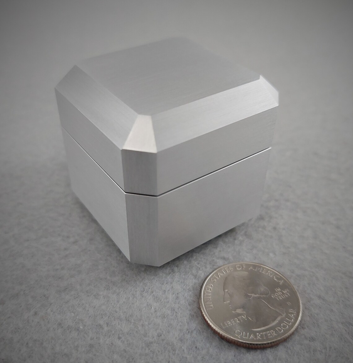 Dpcustoms Mini Cube Engagement Ring Box Wedding Ring Box - Etsy