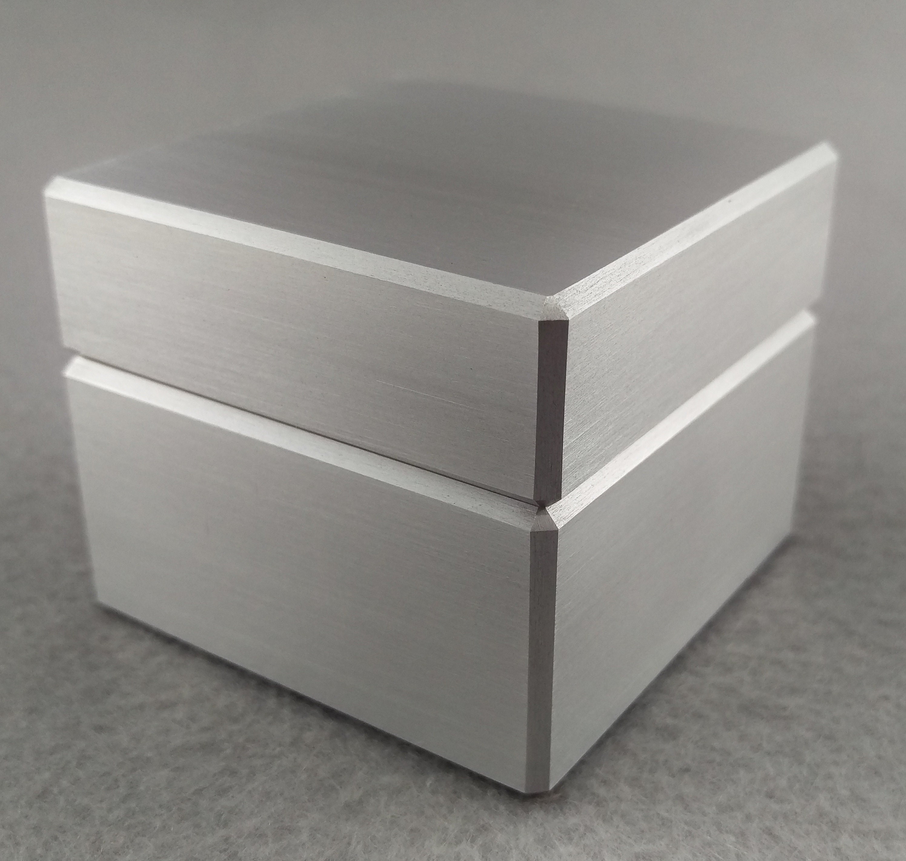 Engagement Ring Box, Wedding Ring Box, Modern Ring Box, Metal Ring Box ...