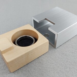 Pocket Size Ring Box, Slim Engagement Box, Wedding Ring Box, Maple Ring ...