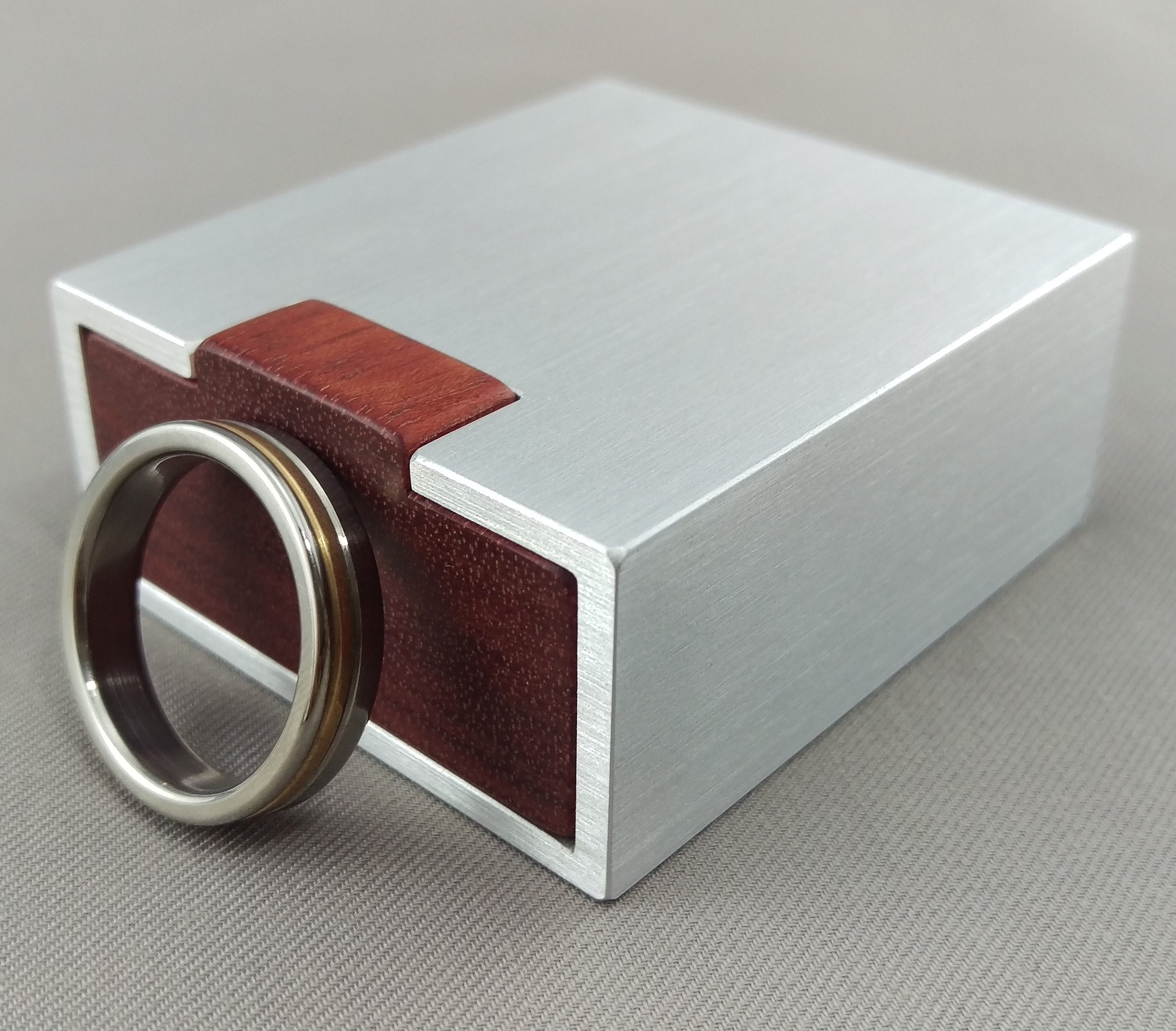 Slim Engagement Ring Box Wedding Ring Box Wooden Ring Box - Etsy