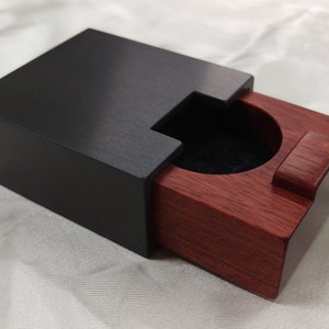 Slim Engagement Ring Box, Wedding Ring Box, Wooden Ring Box, Pocket ...