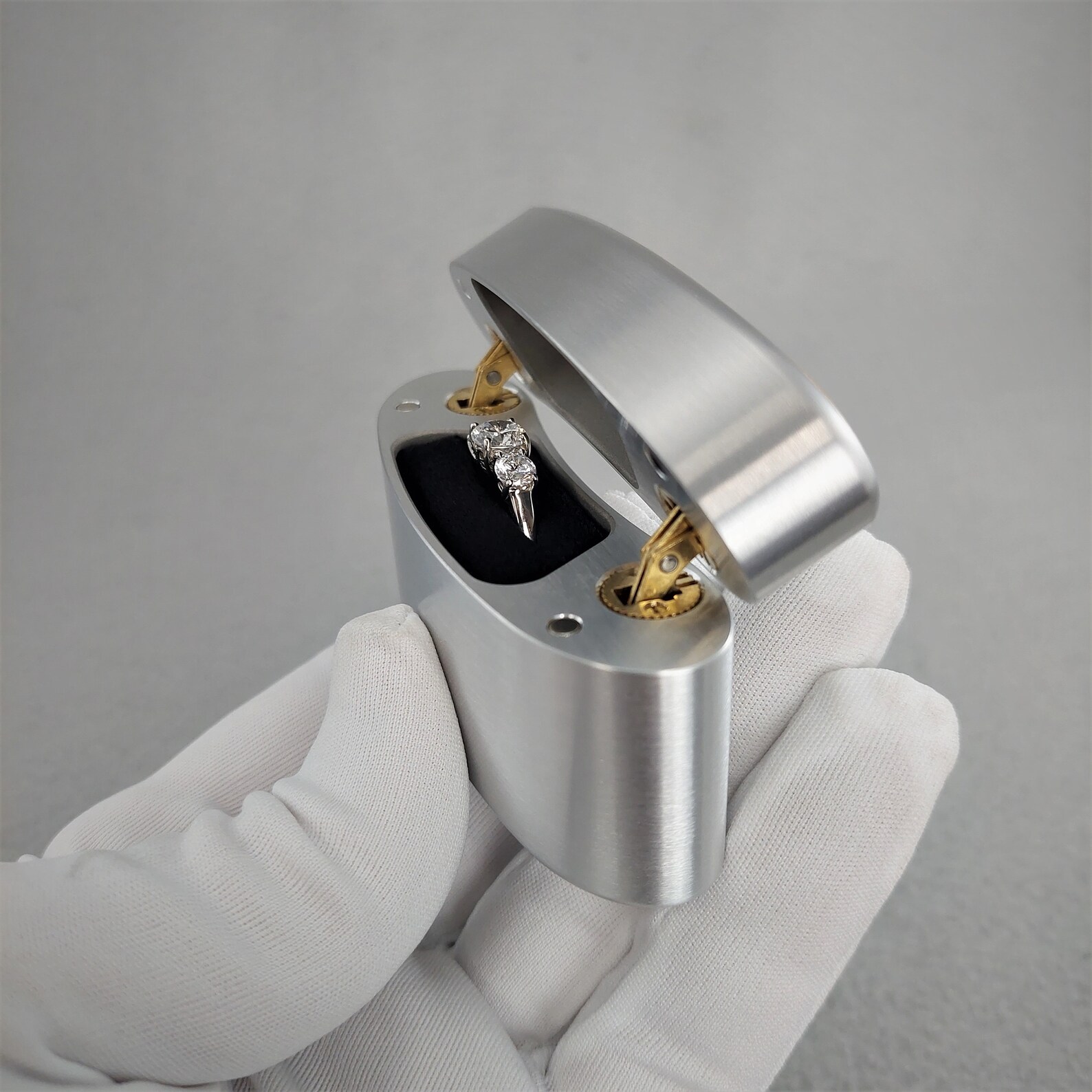 Dpcustoms Ring Flask Engagement Ring Box Slim Ring Box Metal - Etsy