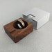 Slim Engagement Ring Box Wedding Ring Box Wooden Ring Box - Etsy