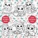 Cat Christmas Coloring Book |18 Cute Holiday Pages for Kids & Adults ...