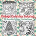 Vintage Christmas Coloring Book - 35 Holiday Pages (digital Download ...