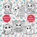 Cat Christmas Coloring Book |18 Cute Holiday Pages for Kids & Adults ...