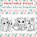Cat Christmas Coloring Book |18 Cute Holiday Pages for Kids & Adults ...