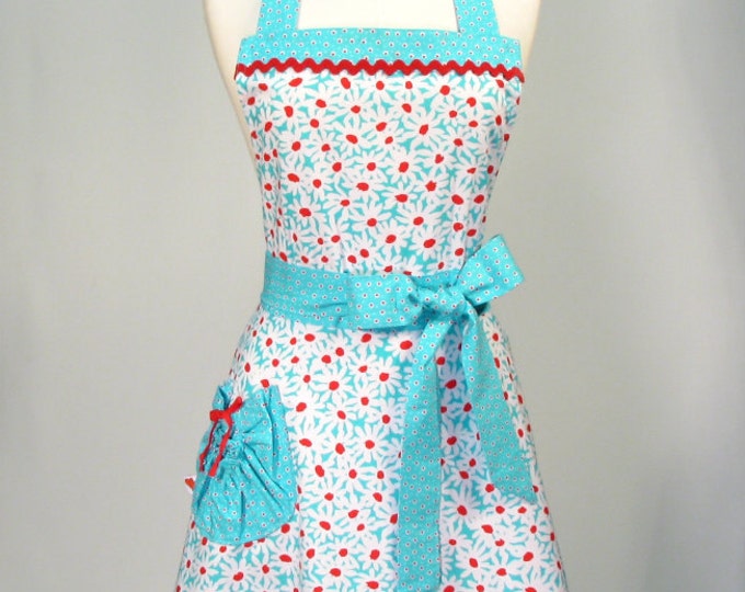Classic Retro Womens Full Apron, Handmade, Vintage Inspired Apron - Etsy