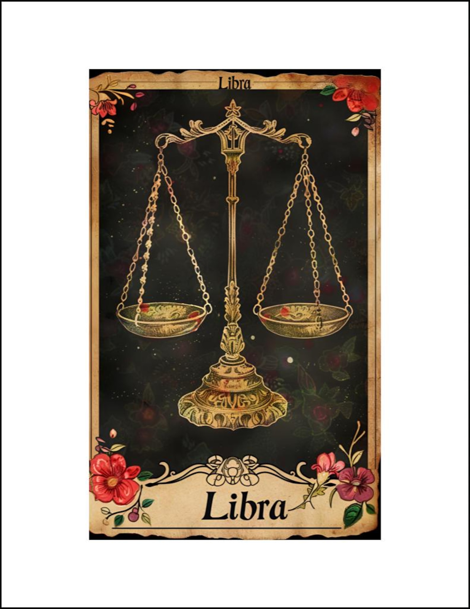 Libra Card Flyp Sticker | Motion Sticker | Changing Image Sticker ...