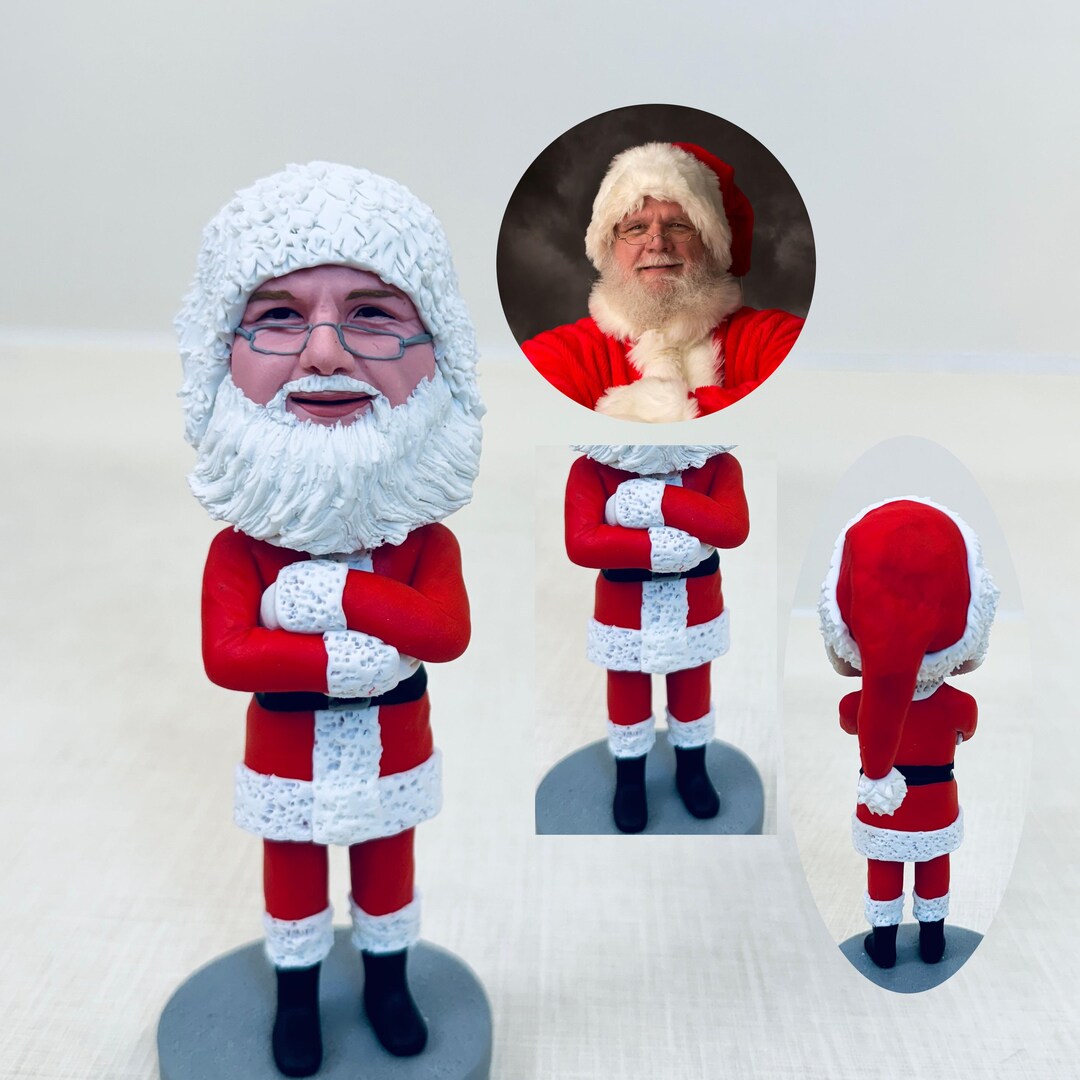 Custom Santa Bobblehead, Custom Bobblehead as Christmas Gift, Custom ...