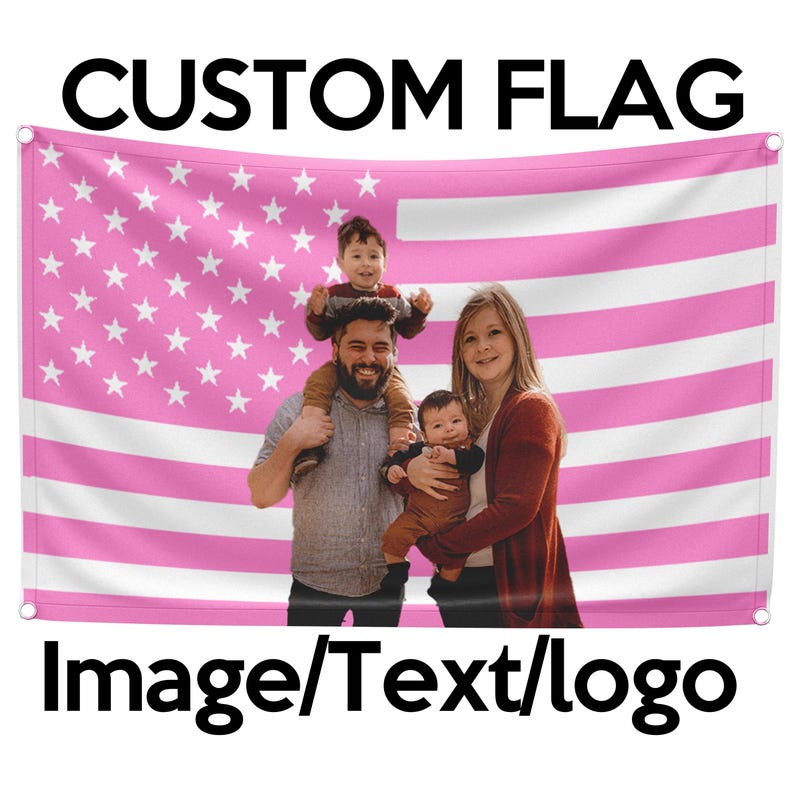 Custom Flag Usa With Face - Etsy