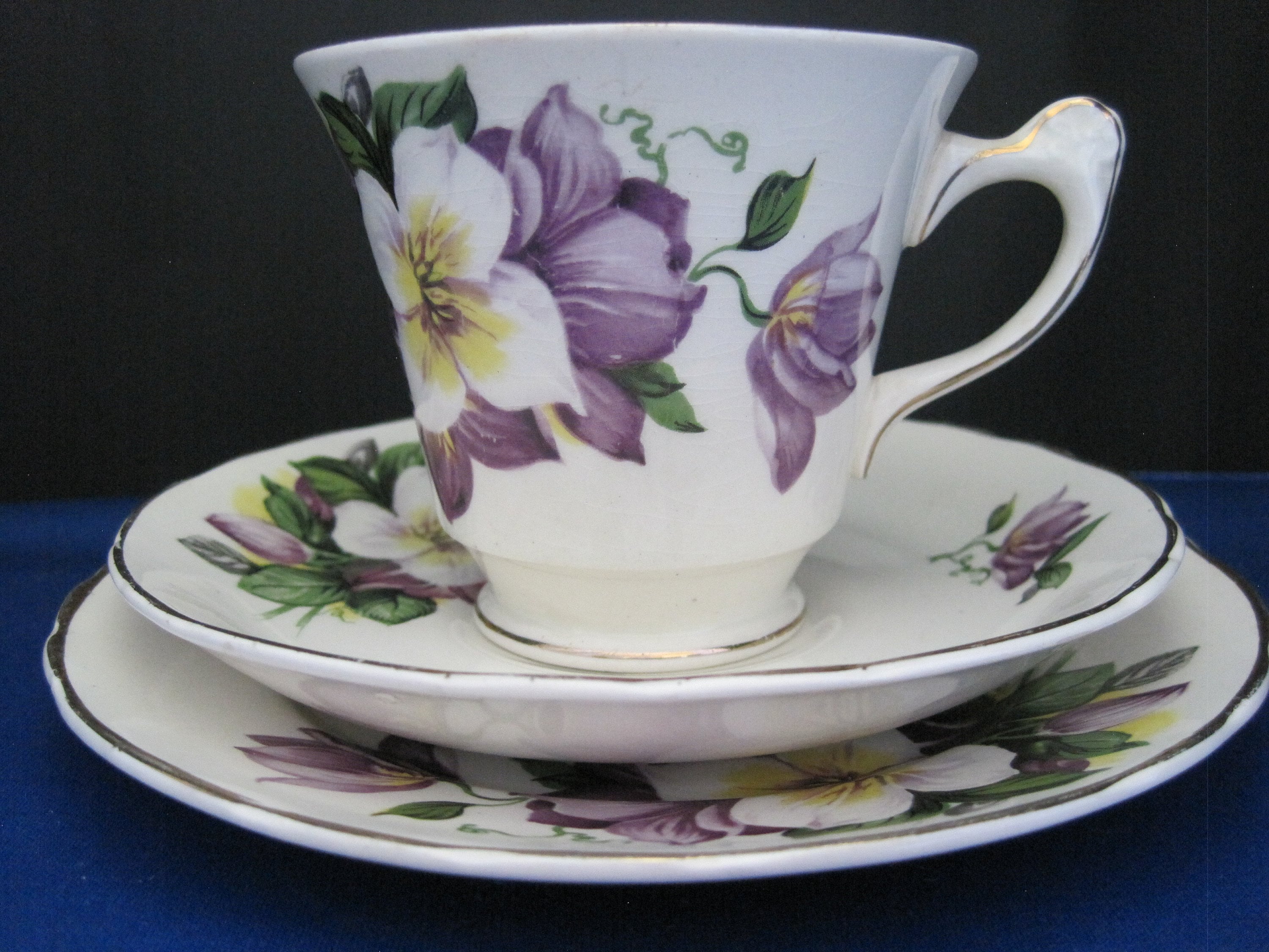 OLD FOLEY James Kent China Bone China Cup Saucer and Plate | Etsy