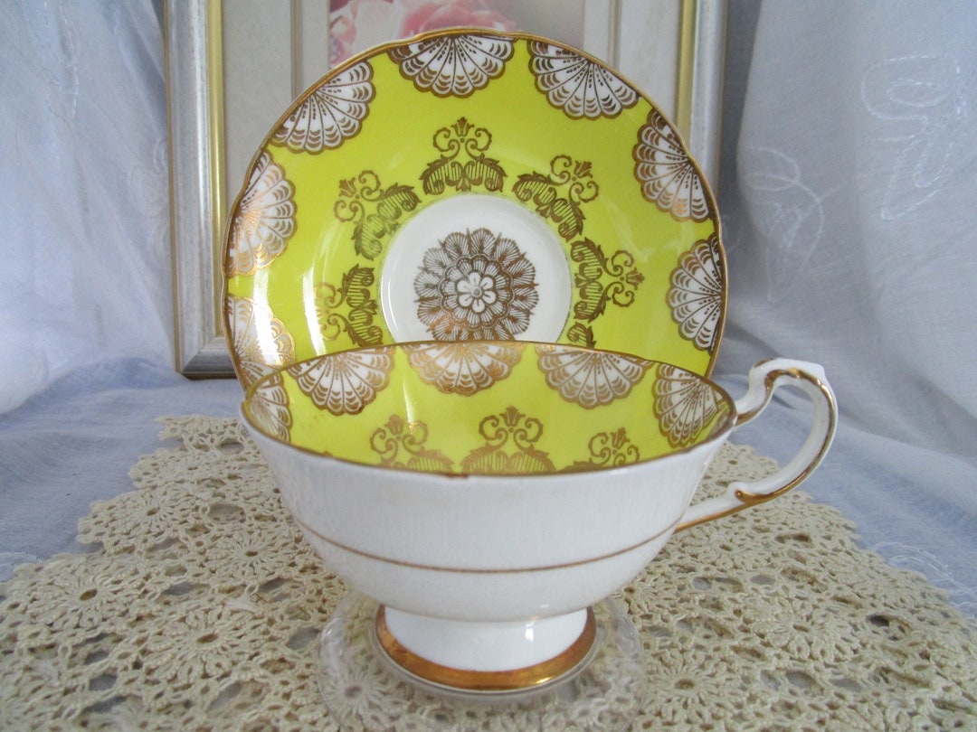 PARAGON Bone-china Cup and Saucer Set From 1950s Pattern A4753 5 - Etsy