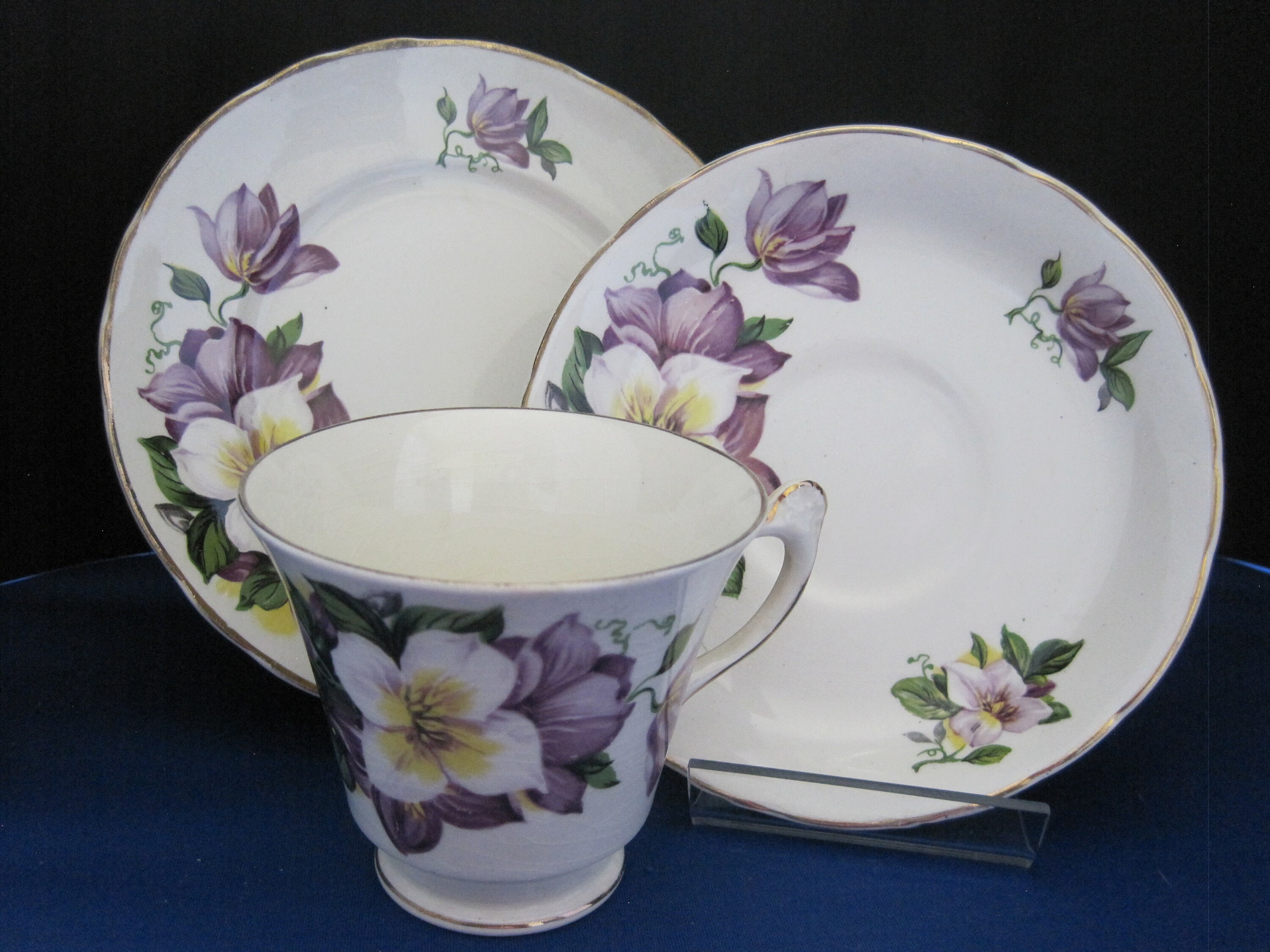 OLD FOLEY James Kent China Bone China Cup Saucer and Plate | Etsy