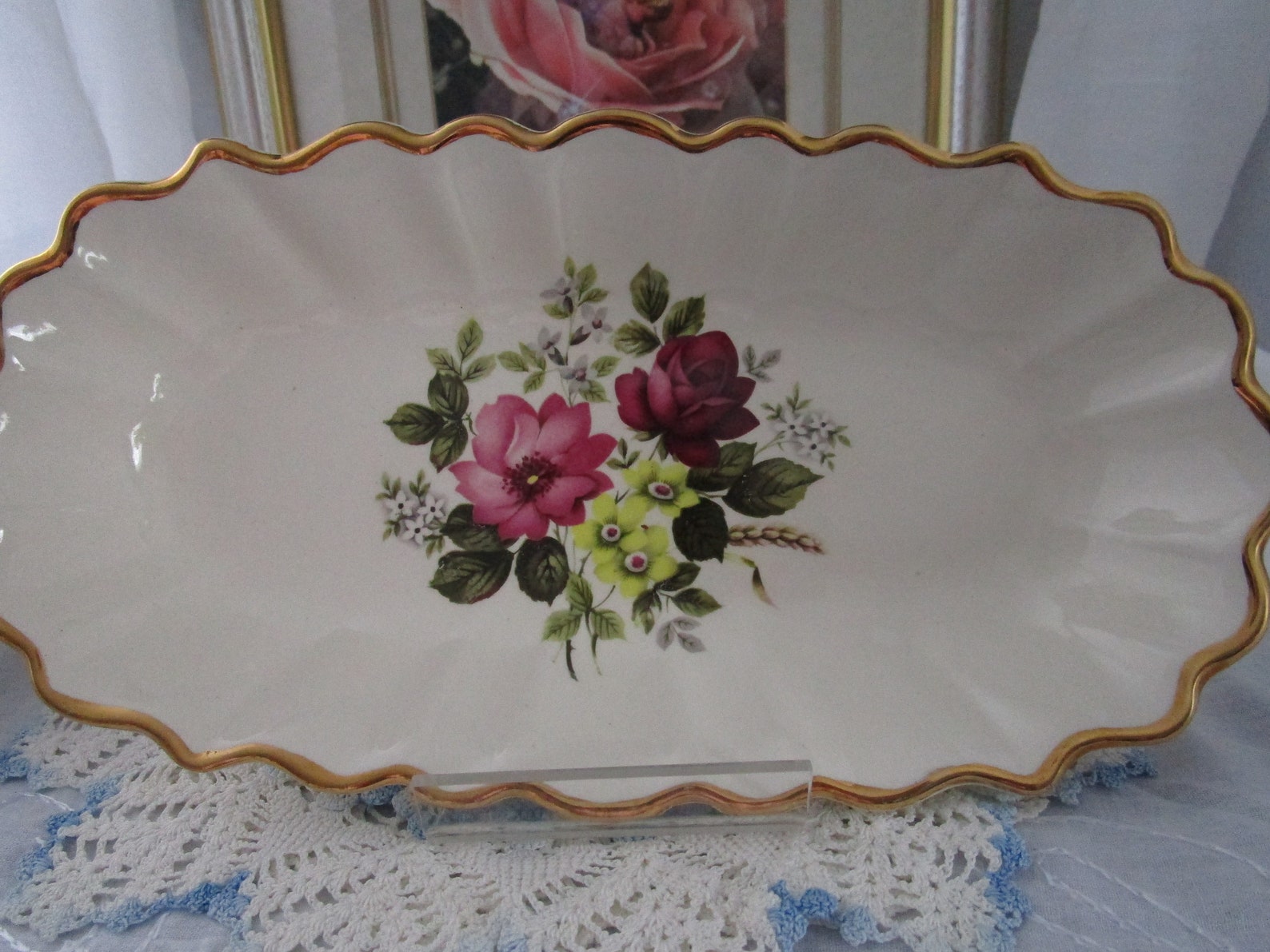 CROWN DEVON CHINA S. Fielding & Co. Ltd. Long Oval Dish - Etsy UK