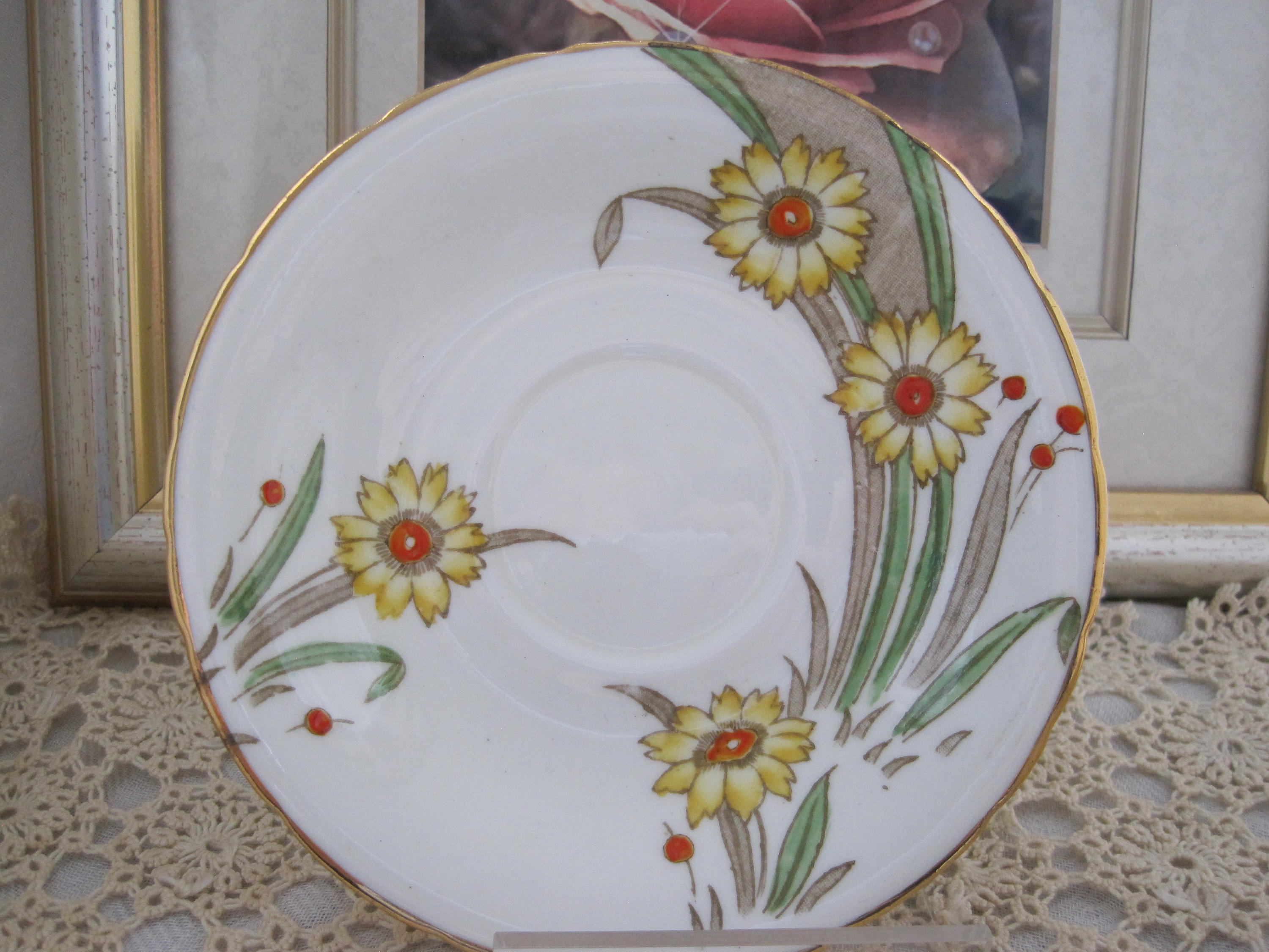 DELPHINE CHINA Bone China Teacup and Saucer Set 1978 - Etsy UK