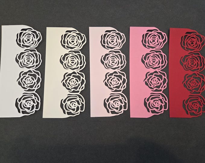 Flower Lace Edge Overlays - Set of 5 - DIY Cardmaking or Scrapbooking ...