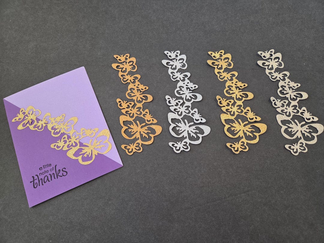 Butterfly Overlay Die Cuts - Set of 4 - DIY Cardmaking, Scrapbook ...