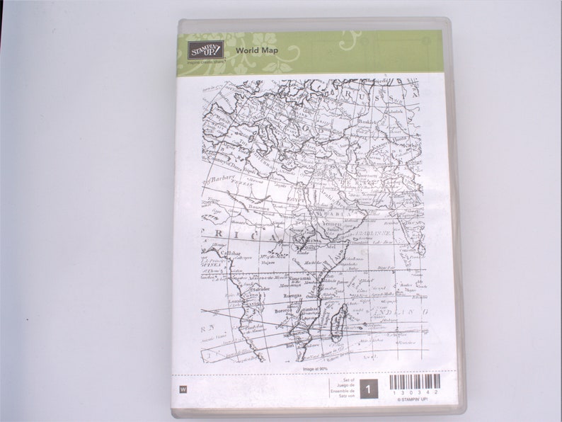 2 BIG Stamps Stampin up Old World Map Wood-mounted Stamp - Etsy