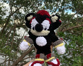Shadow the Hedgehog Crochet Plushie - Etsy