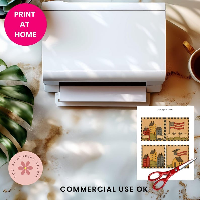 Primitive Americana Salt Block Houses, Sheep, Crow, Sunflowers ...