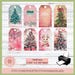 Christmas Printable Gift Tags, Whimsical Pink Christmas Holiday Print ...